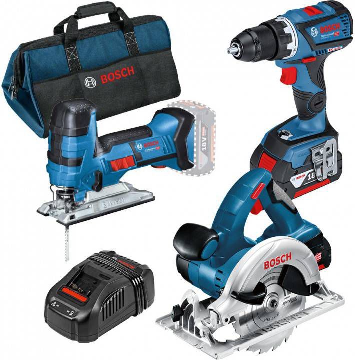 Bosch 0615990K9J 18V Li-Ion accu 5-delige combiset (3x 5.0Ah accu) in ...