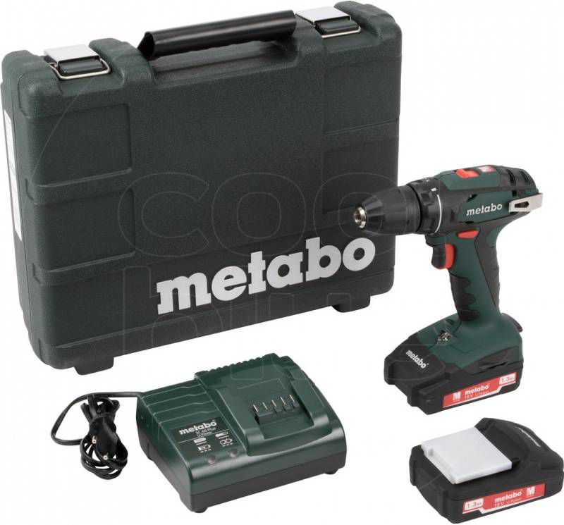 Metabo BS 18 18V Li-Ion accu boor-/schroefmachine set (2x 1.3Ah accu ...