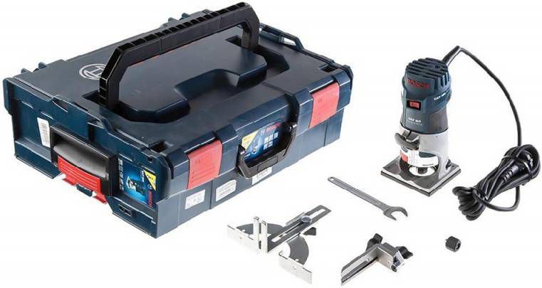 Bosch GKF 600 Kantenfrees + 2 extra accessoires in L-boxx 600W 8mm ...