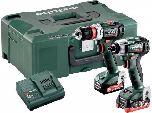 Metabo PowerMaxx BS 12 BL Q + PowerMaxx SSD 12 BL 12V LiHD Accu boor-/schroefmachine ...